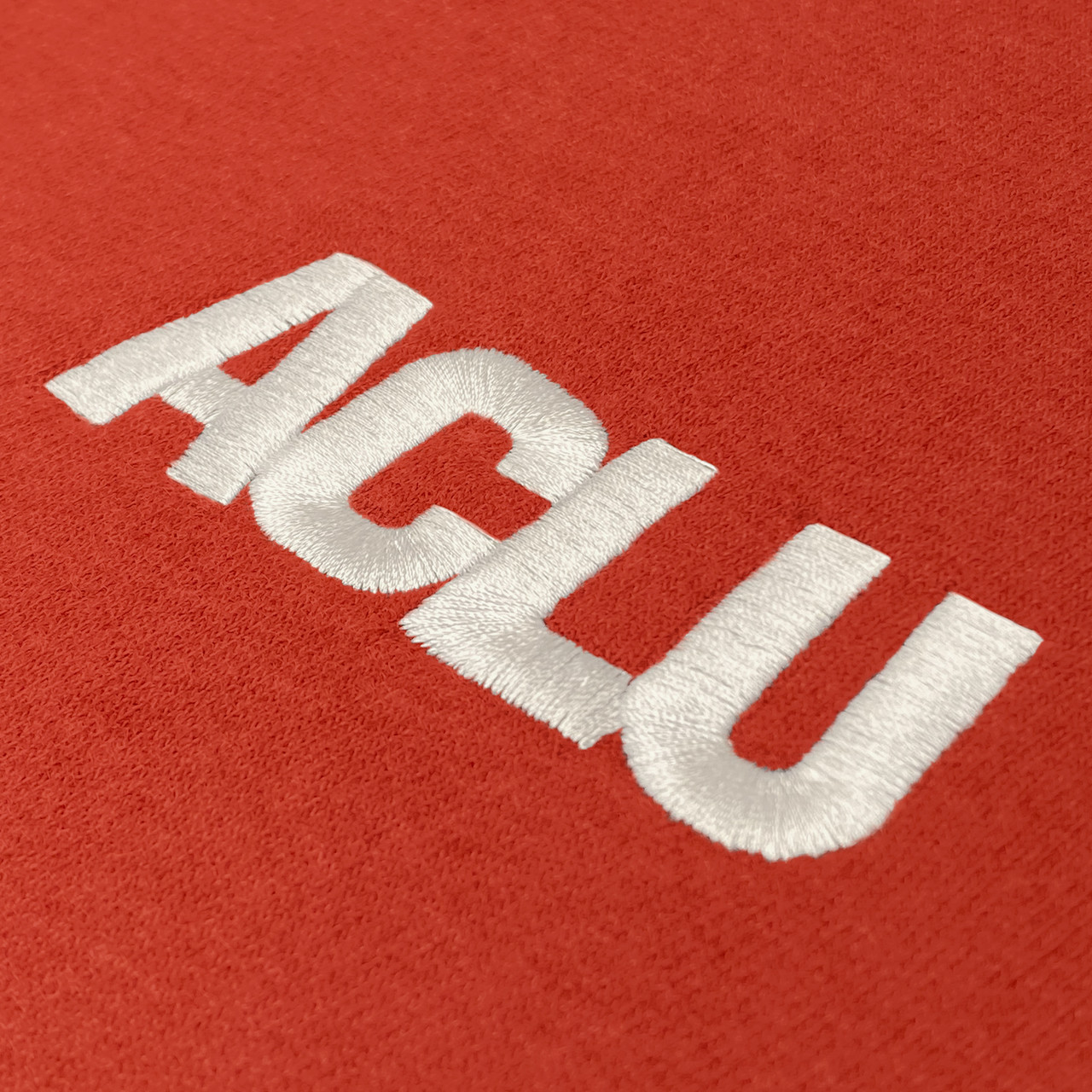 ACLU Stitched Logo Sweatshirt - Red - ACLU