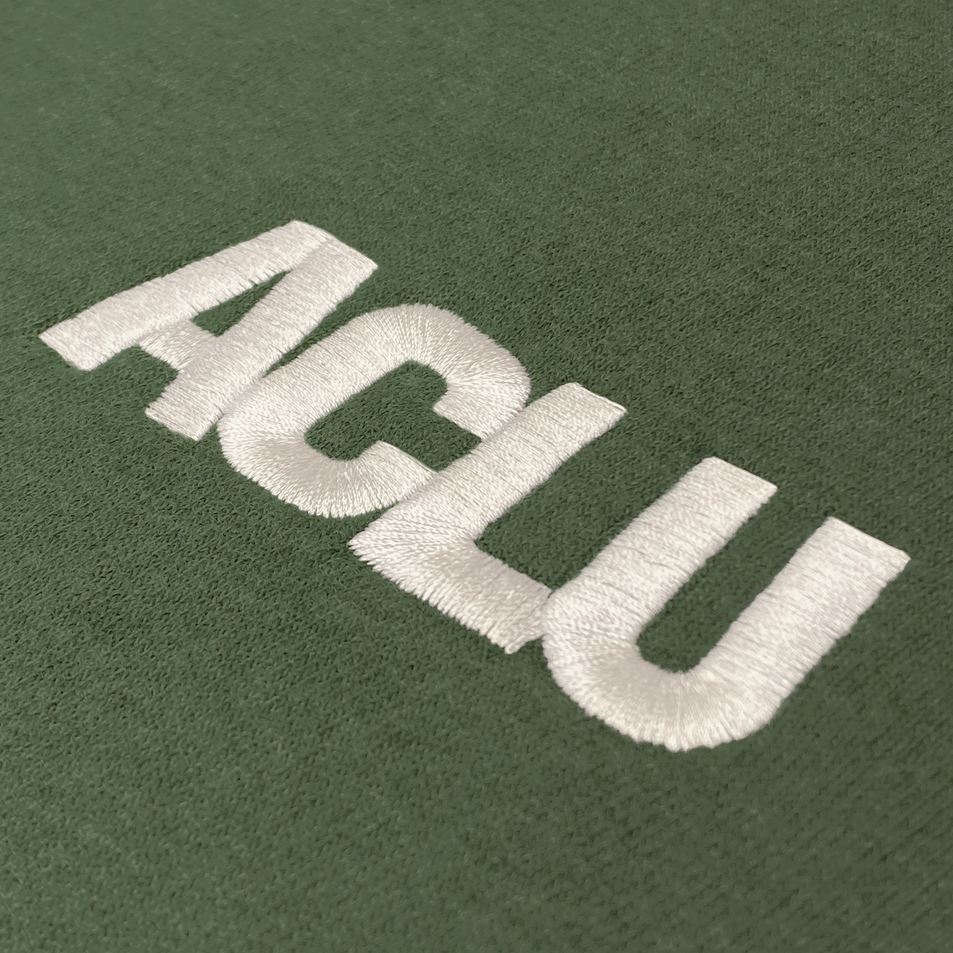 ACLU Stitched Logo Sweatshirt - Peach - ACLU