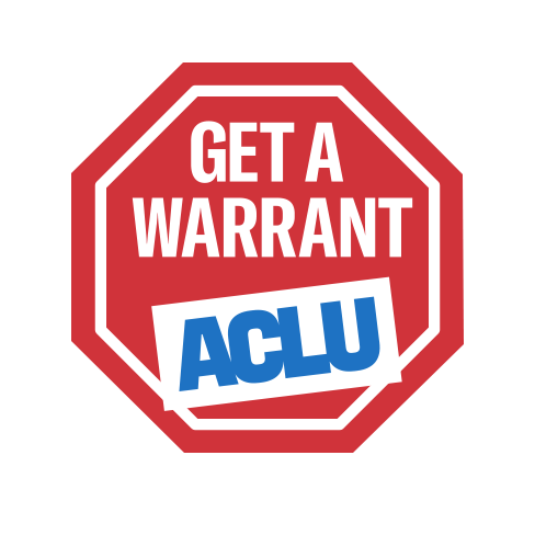 Get A Warrant Sticker - ACLU