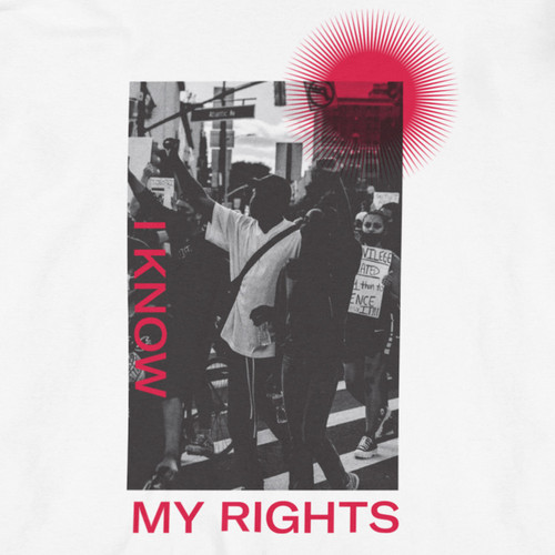 I Know My Rights Long Sleeve Tee - White - ACLU