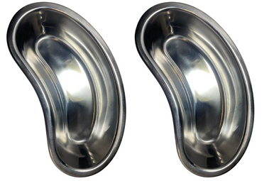 Stainless Steel Kidney Tray/Emesis Basin - 10 inches (2 pieces)