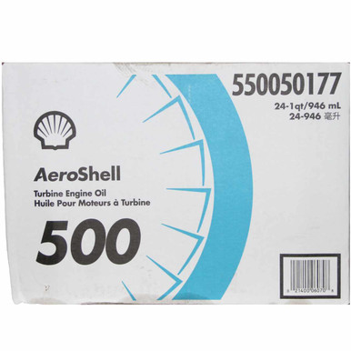 AeroShell Turbine 500 (Case of 24 Single Quart Cans)