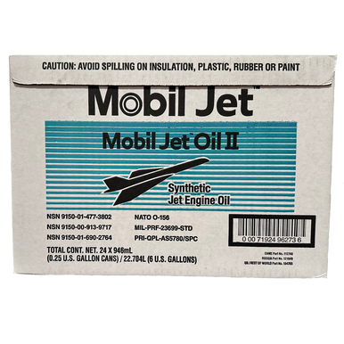Mobil Jet Oil II (Case of 24 quarts)