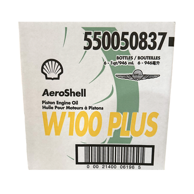 AeroShell W100 Oil Plus - Case of 6 Quarts