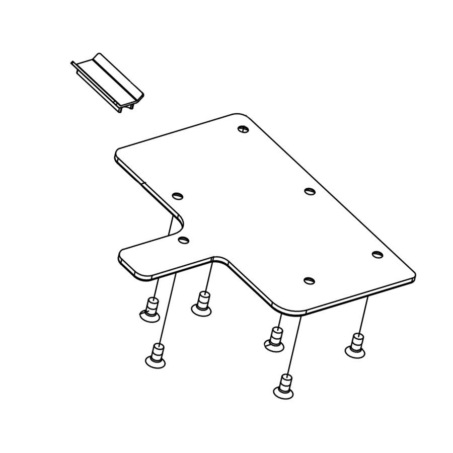 Transpak H46-52100 Bottom Base Wearing Protection Plate Set (Option ...