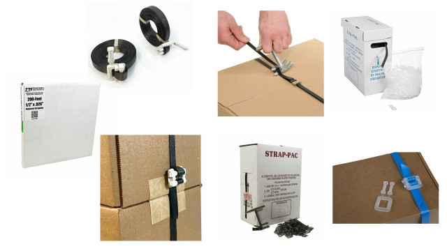 How to use & setup plastic pre-cut strapping banding for packing ...