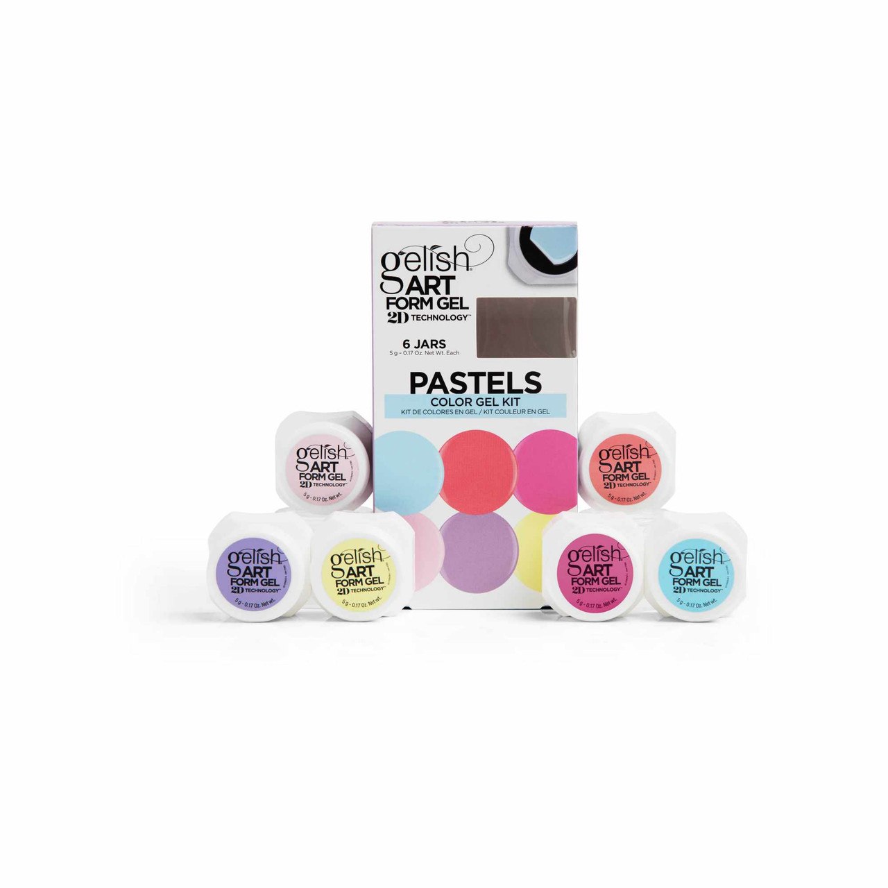 Gelish Art Form Gel - Pastel Color Kit - 1121795 - Nail Supply Inc