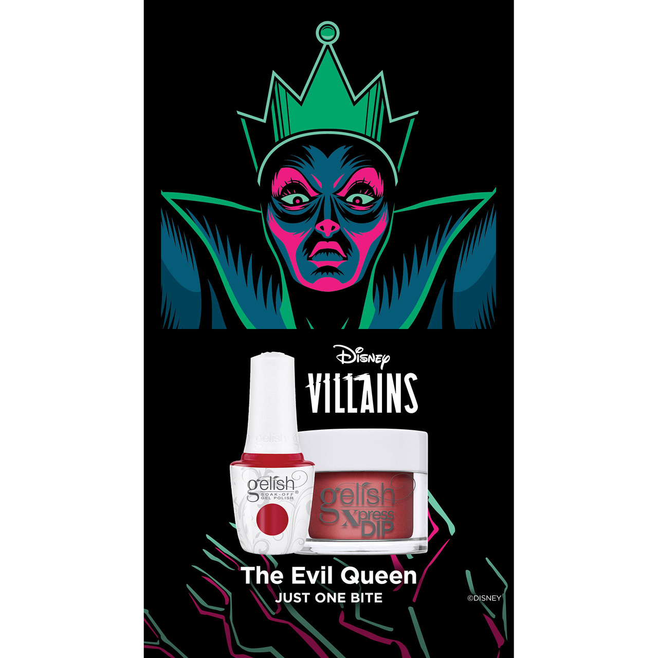 Gelish Xpress Dip "Just One Bite" Disney Villains Collection, 1.5 oz ...