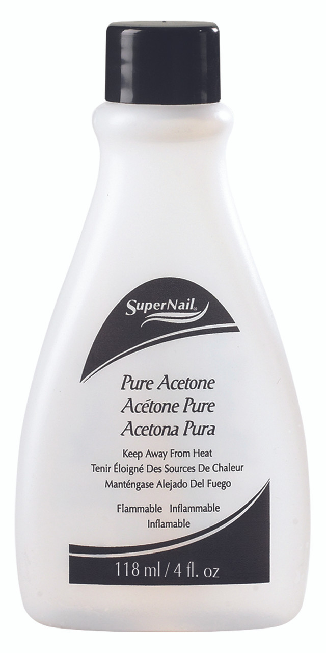 SuperNail Pure Acetone - 4 fl oz - Nail Supply Inc