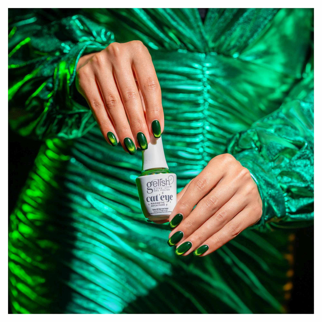 Gelish Magnetic Reflections Soak-Off Gel Polish "Green Lights Only ...