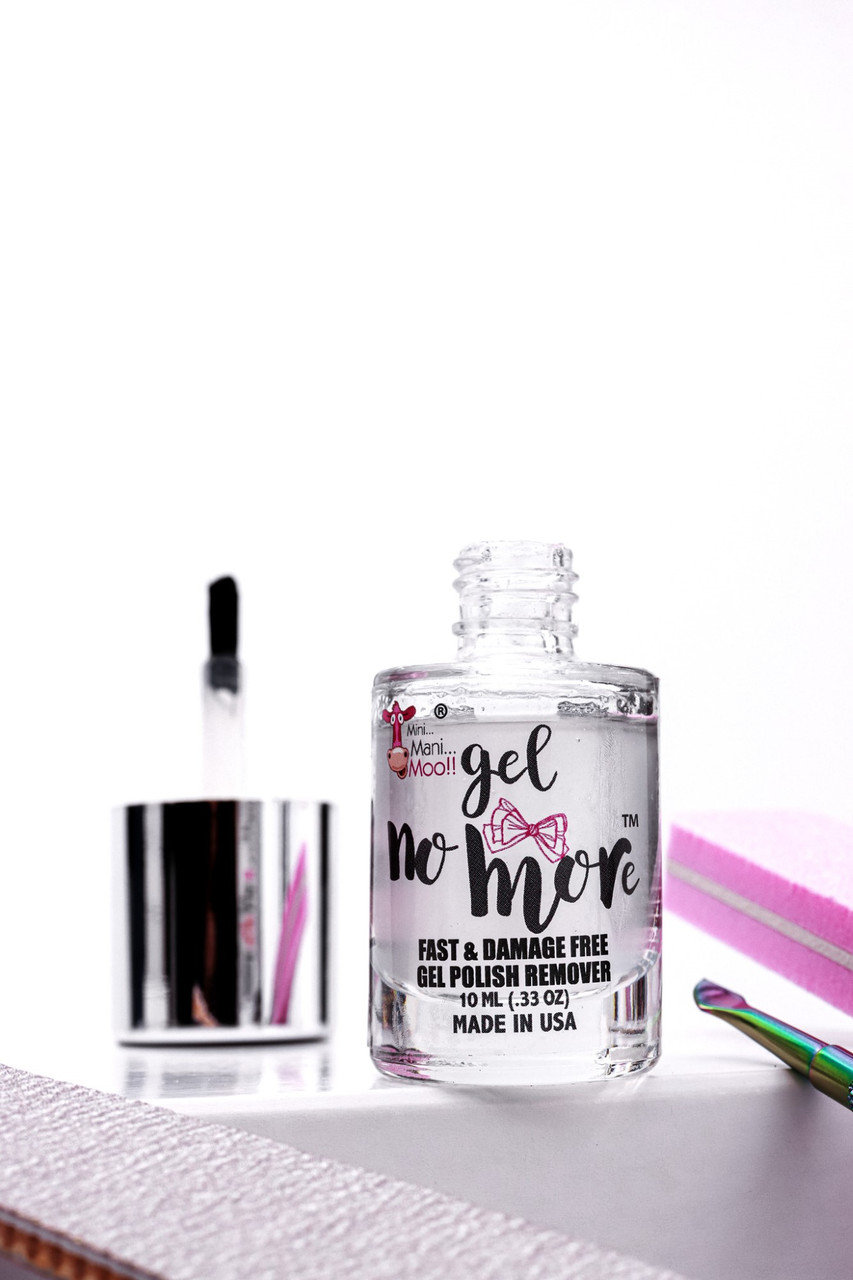 Mini Mani Moo Gel No More!: Gel and Dip Remover, 10 mL - Nail Supply Inc