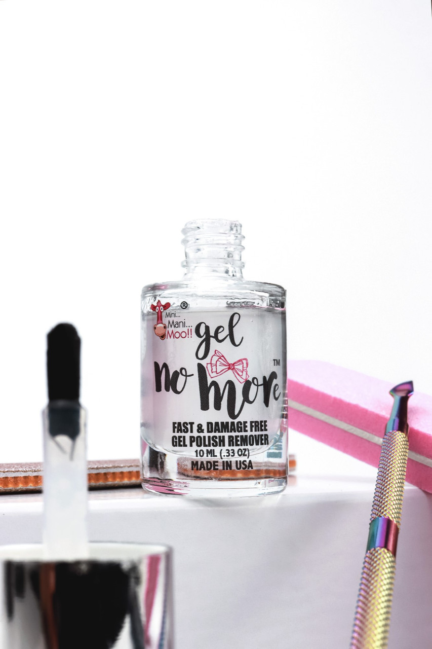 Mini Mani Moo Gel No More!: Gel and Dip Remover, 10 mL - Nail Supply Inc