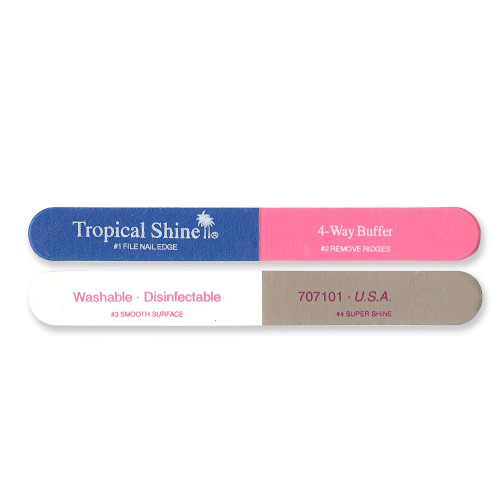 Tropical Shine Small 4-Way Buffer (Medium/Fine - Smooth/Shine) - Nail ...