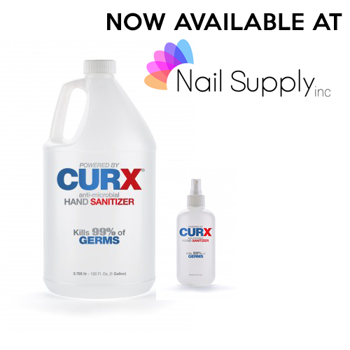 NEW! CurX Anti-Microbial Hand Sanitizer - Nail Supply Inc