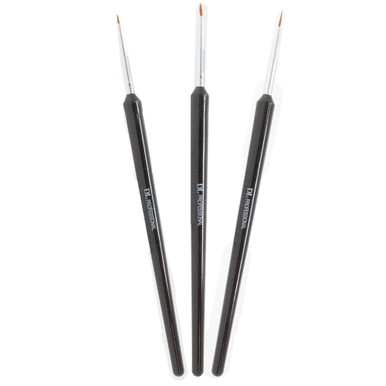 DL Pro 3 pc. Nail Art Striping Brush Set - Nail Supply Inc