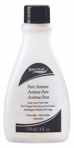 SuperNail Pure Acetone - 4 fl oz - Nail Supply Inc