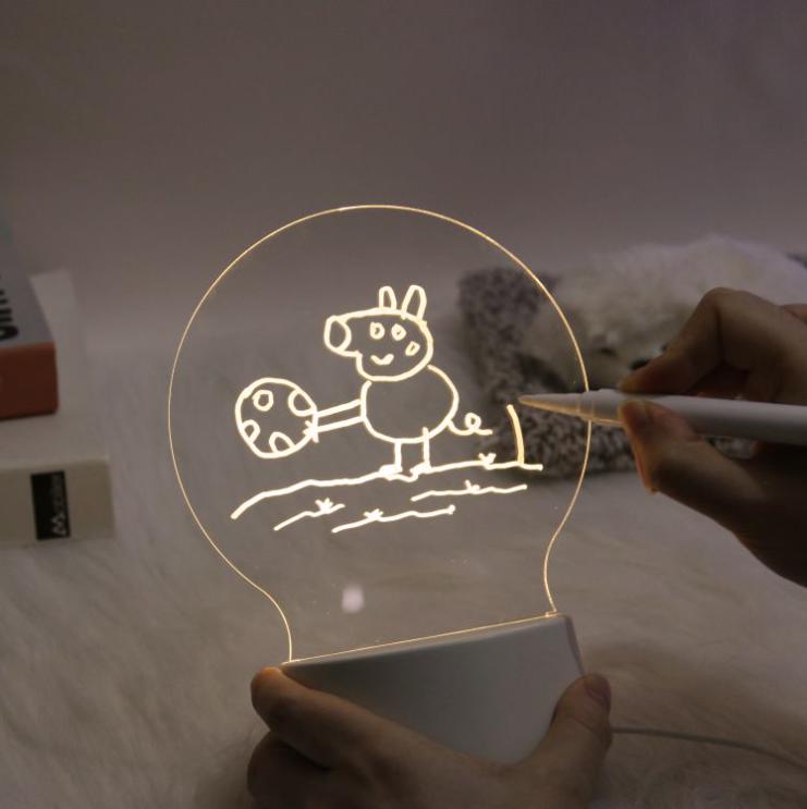 Tableau De Dessin à LED Réinscriptible - Planche à Dessin Lumineuse