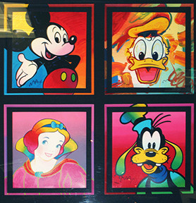 DISNEY SUITE ( FRAMED ) (SET OF 4) BY PETER MAX - GRUN ART