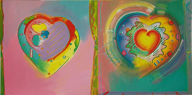 HEARTS II BY PETER MAX - GRUN ART