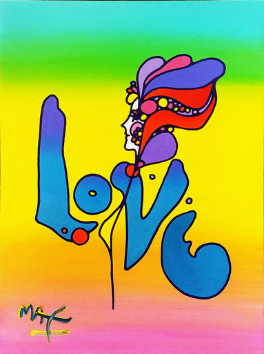 LOVE VERSION II BY PETER MAX - GRUN ART