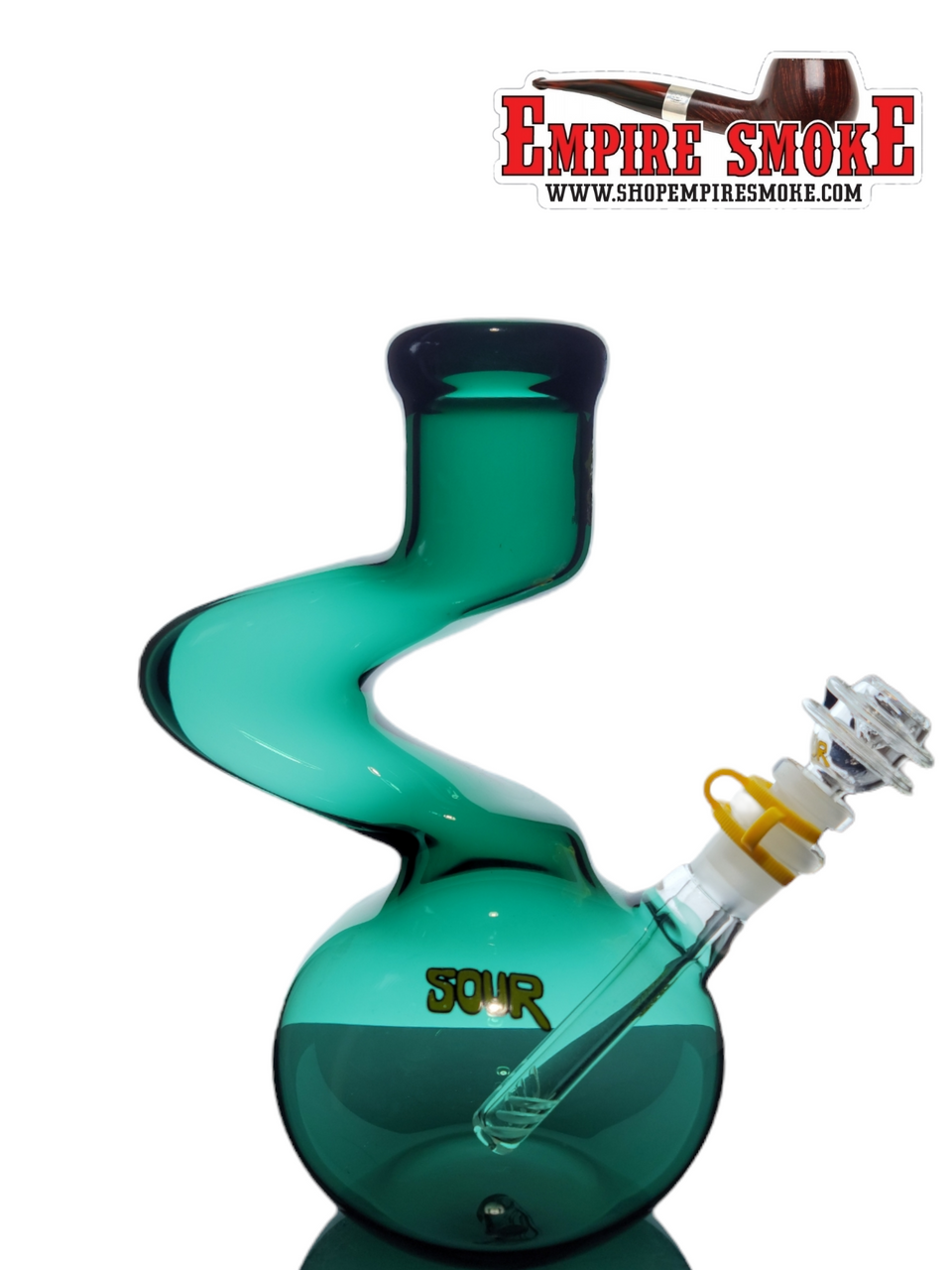 SOUR Glass 15″ Skinny Twist Water Pipe