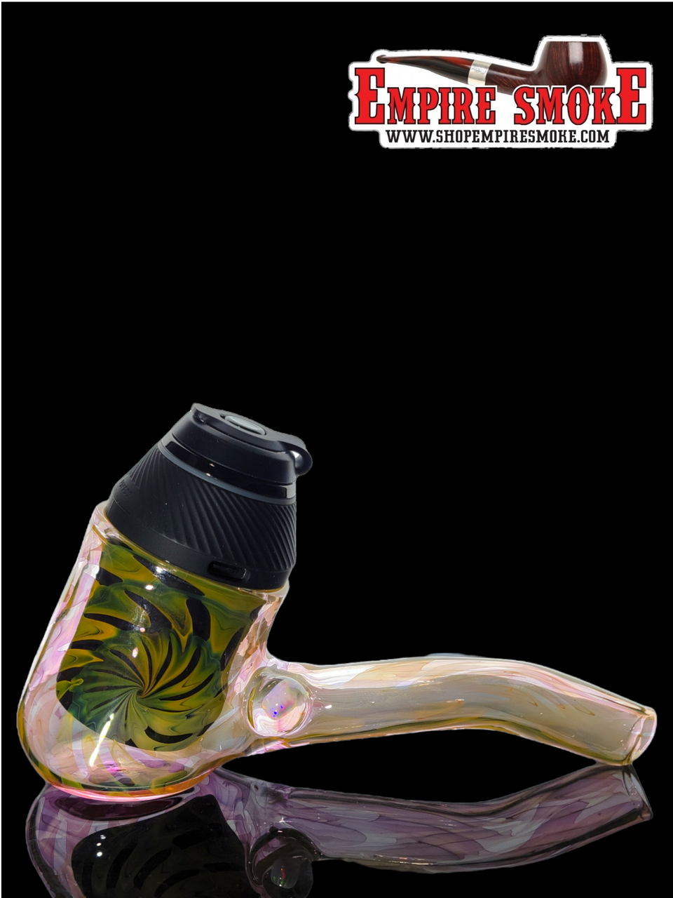 Dzglass Proxy Attachment Gold/Silver Fume Wrap n Rake Reversal #2