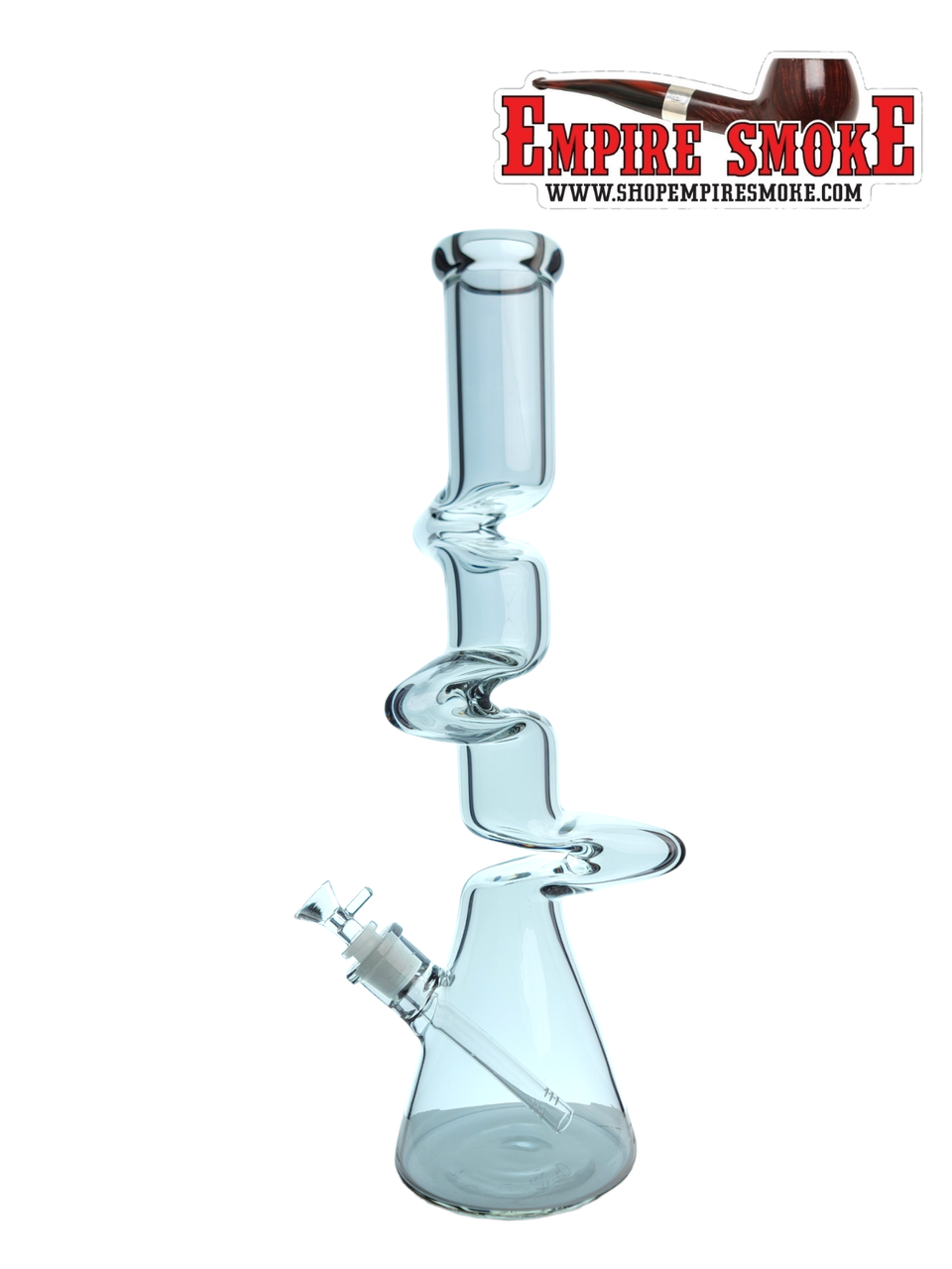 18" Electroplated Zong Bong Metallic Black - Empire Smoke