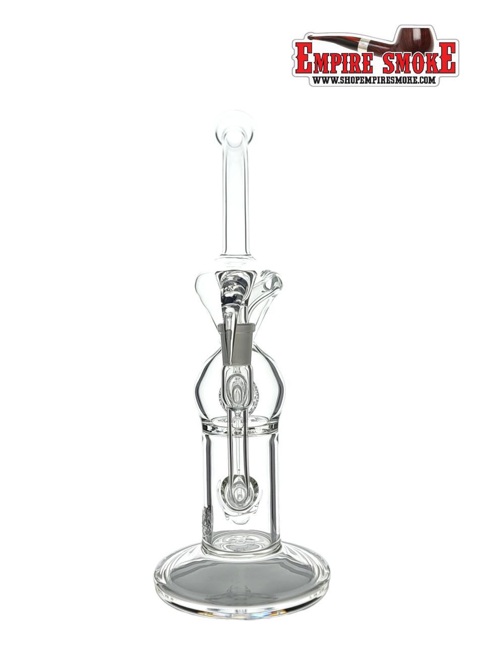 2k Glass Art 18" 50x5 Color Gridded Downstem Straight Tube