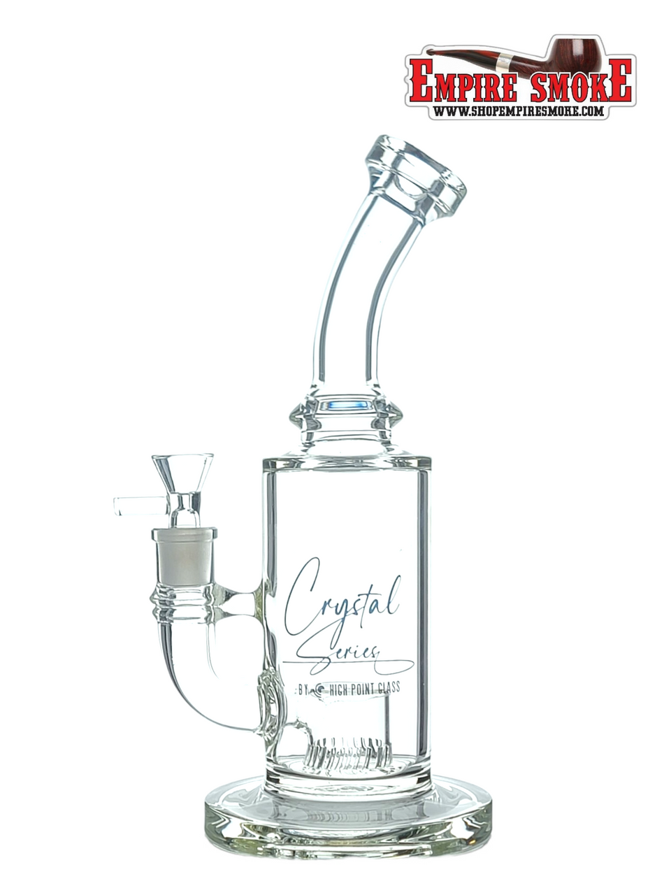 10.5" High Point Glass Crystal Series Matrix Perc Cylinder