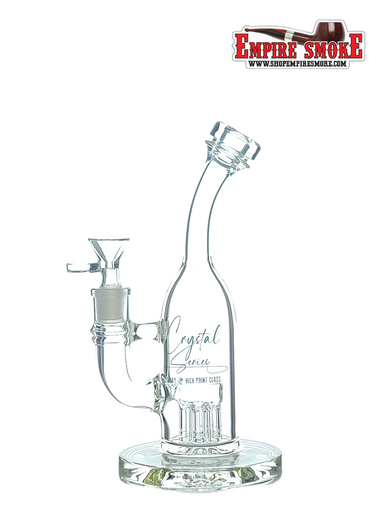 10.5" High Point Glass Crystal Series Matrix Perc Cylinder