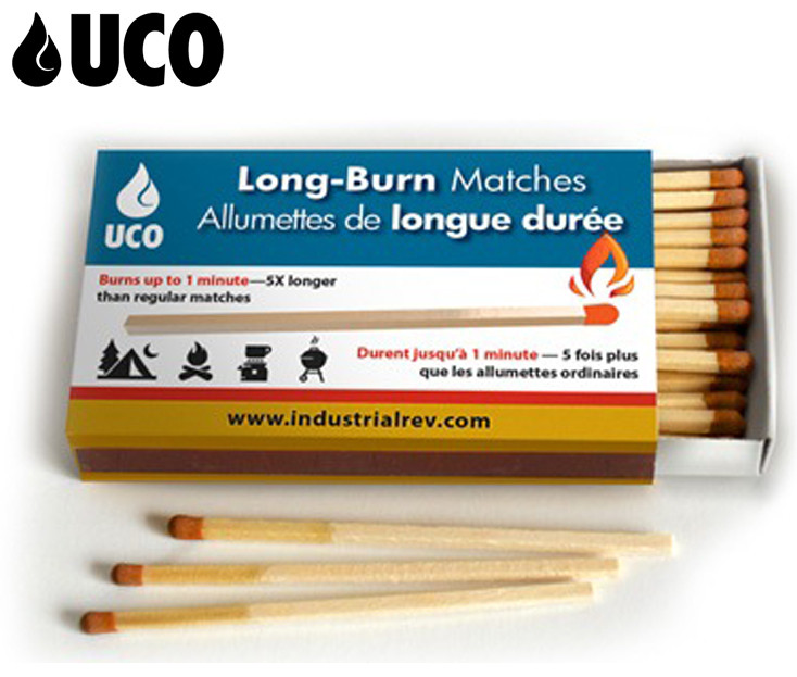 UCO Long Burn Matches - 50 Matches - 3.75" Match Burns Up To 5 Times ...