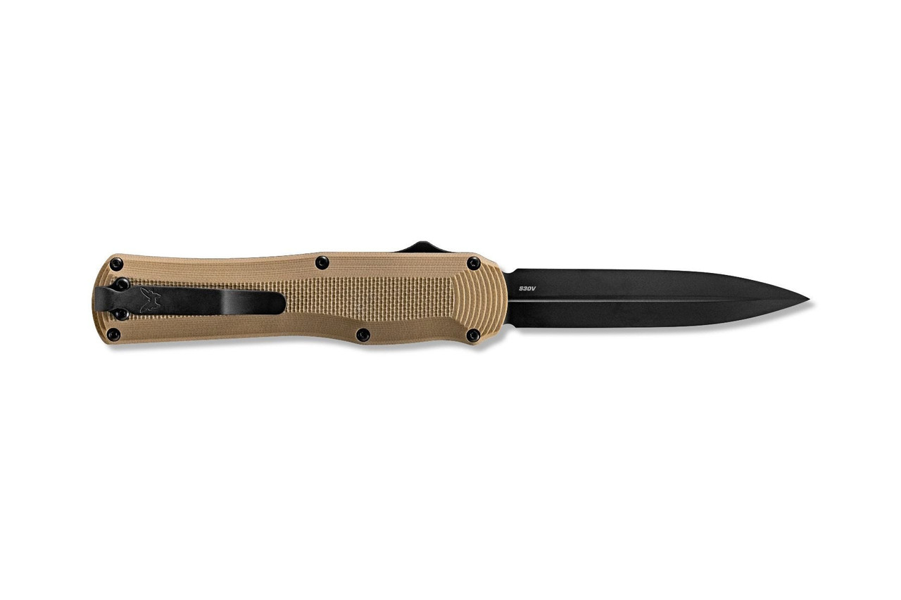 Benchmade 3400BK-2 Autocrat OTF Automatic - 3.71" Double Edge CPM-S30V ...