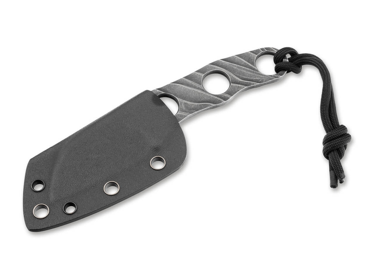 Boker Plus 02BO069 Kazhan - 2.24" Sheepfoot D2 Blade - Black Kydex Sheath