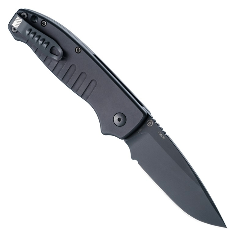 Hogue 64130 Ballista I Automatic - 3.5" Black Cerakote 154CM Drop Point ...