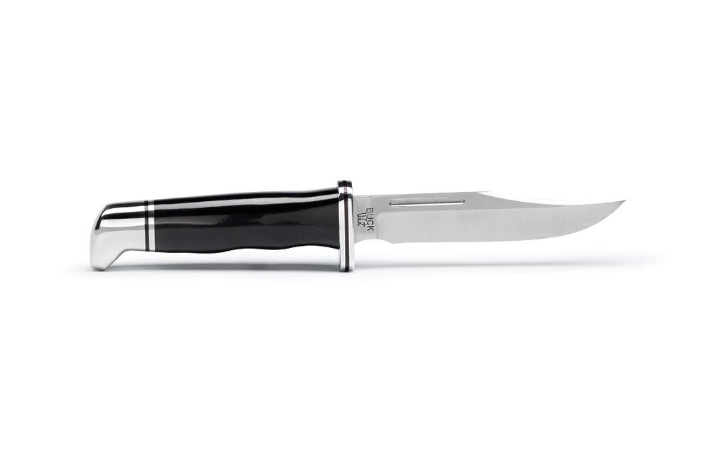Buck Knives 117 Brahma 117BKS - 4.5" Plain Edge 420HC Blade - Black ...