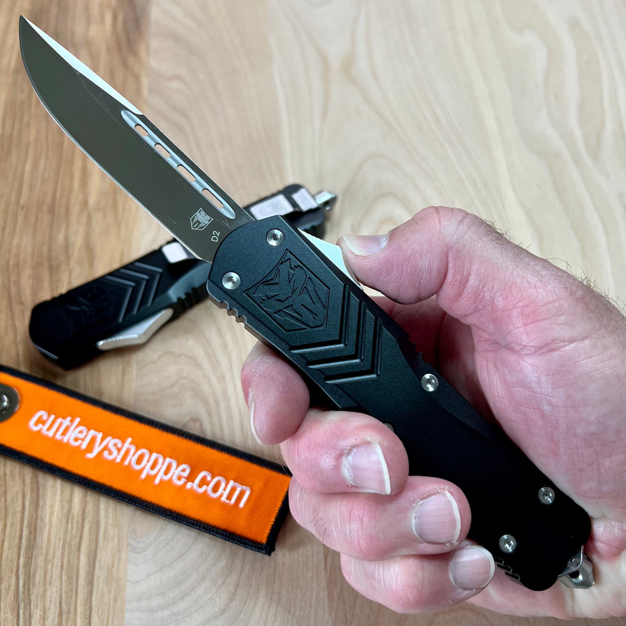 CobraTec Knives Large FS-X Dual-Action OTF Automatic - 3.5" Plain Edge ...