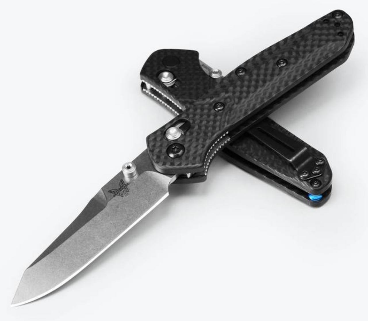 Benchmade 945-2 Mini Osborne - 2.92" Plain Edge Satin Finish CPM-S90V ...