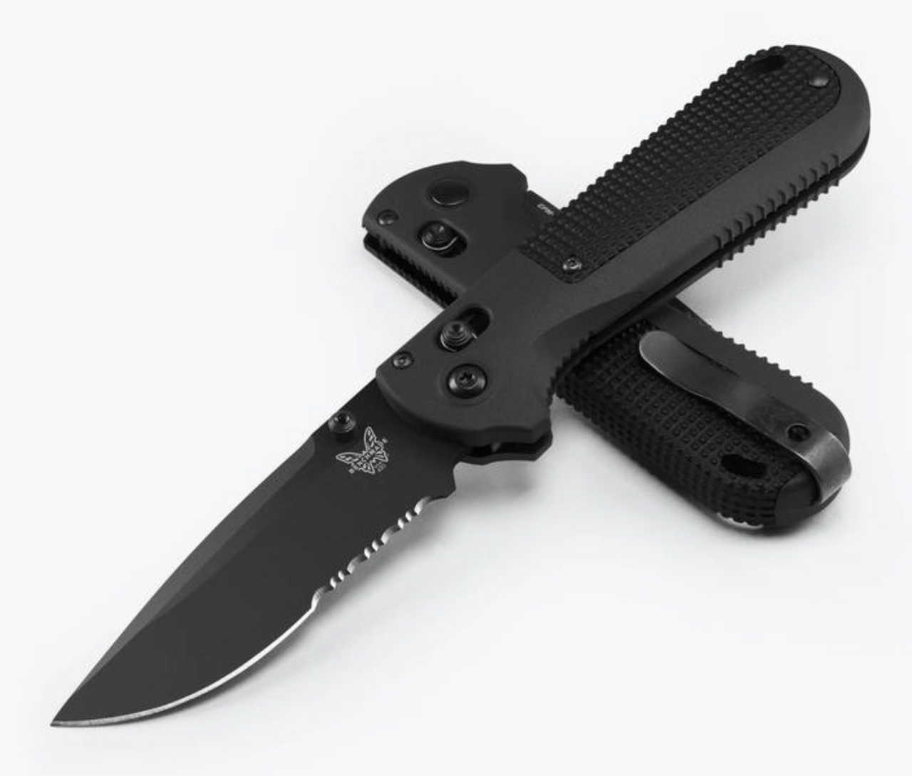 Benchmade 430SBK-02 Redoubt AXIS - 3.55" Combo Edge Cerakote Finish CPM ...