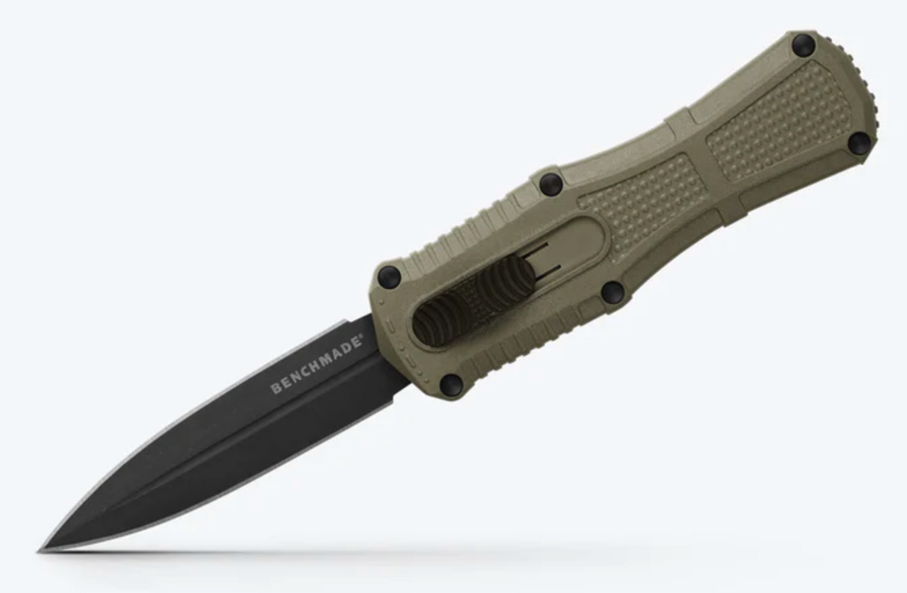 Benchmade 3375GY-1 Mini Claymore OTF AUTOMATIC - 3.89" Plain Edge ...