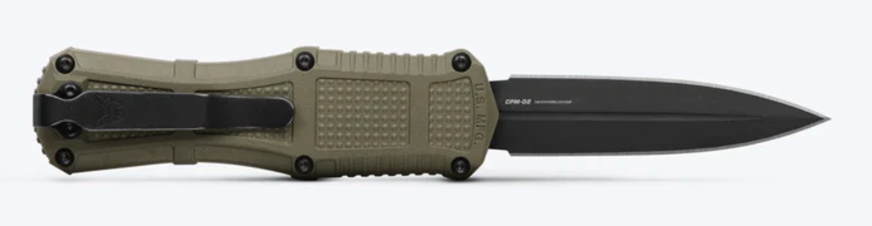 Benchmade 3375GY-1 Mini Claymore OTF AUTOMATIC - 3.89" Plain Edge ...
