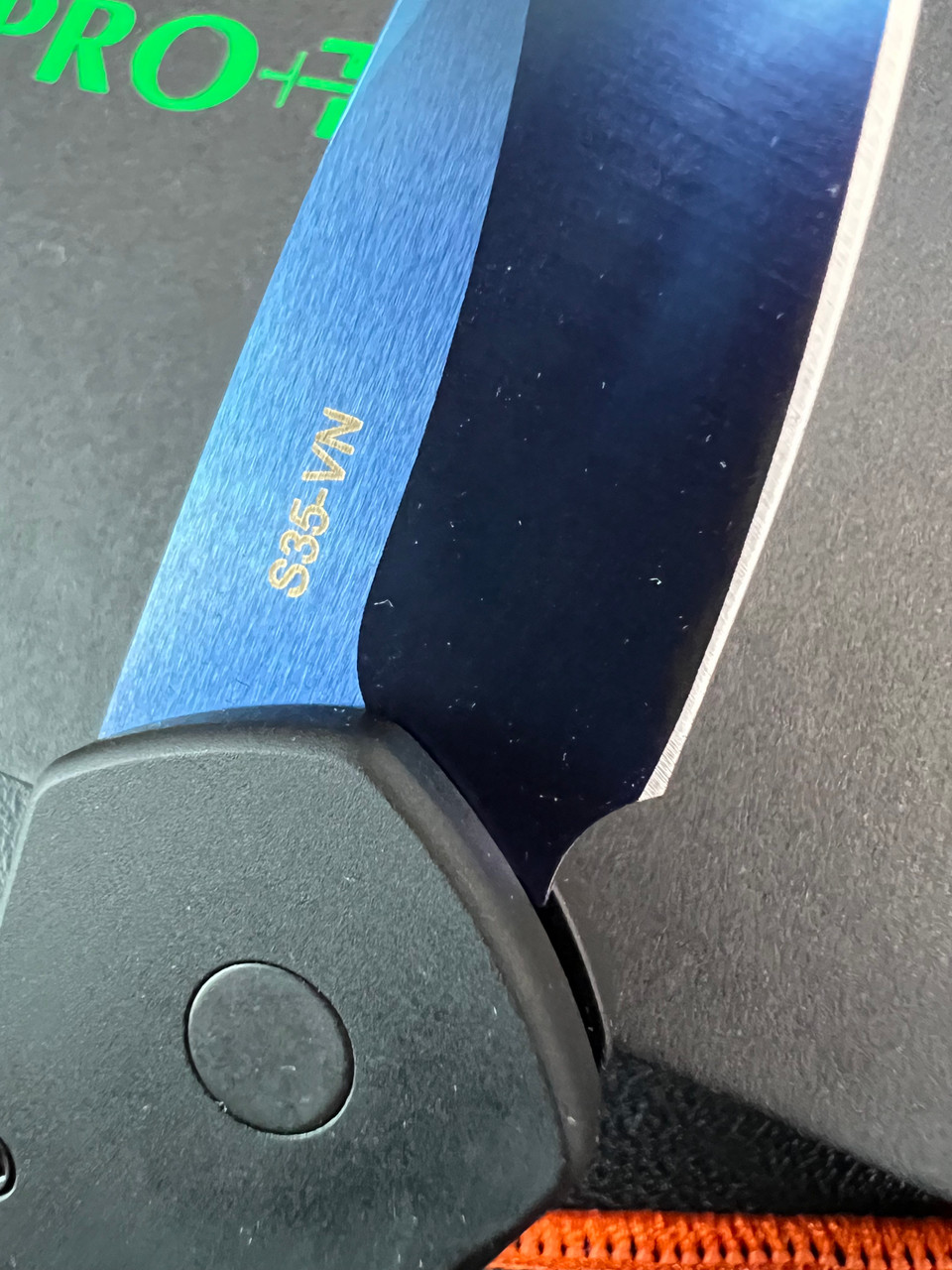 Pro-Tech 2907-SB Sprint AUTOMATIC - 2.0" Sapphire Blue Finish CPM-S35VN ...