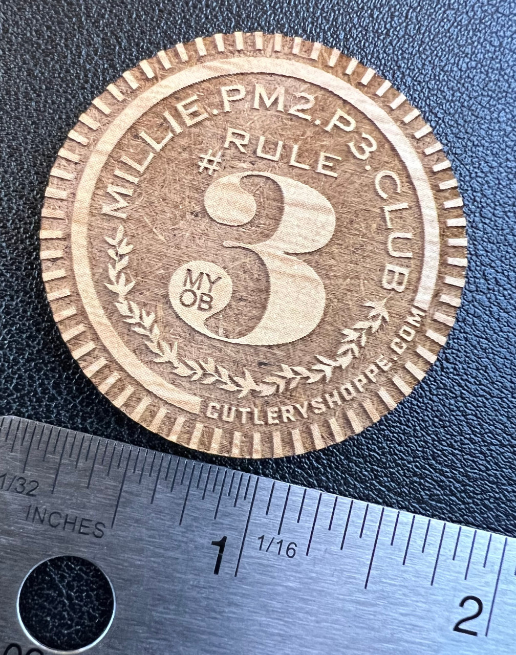 Millie.PM2.P3 Club RULE #3 Wood Token - LIMITED EDITION
