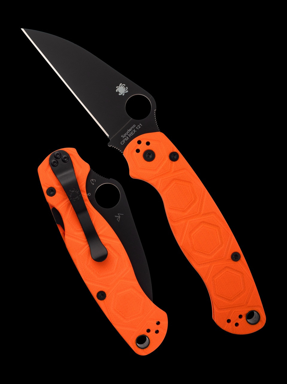 **SOLD OUT** Spyderco Para Military 2 - 3.45" CPM-REX 121 Black ZrOC ...