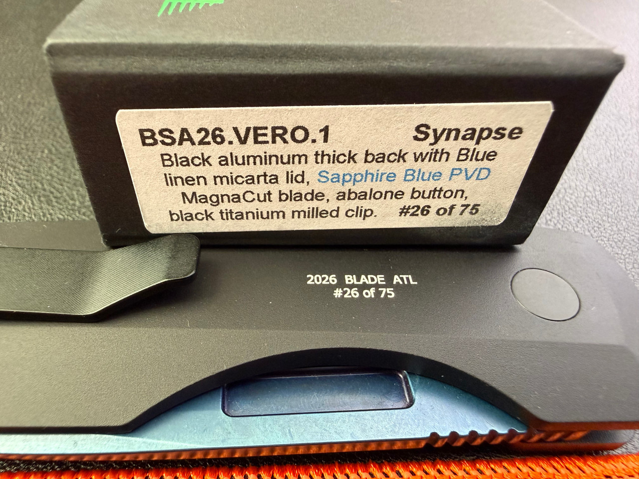 Pro-Tech Vero Synapse AUTOMATIC - 3.5" Sapphire Blue PVD Finish ...