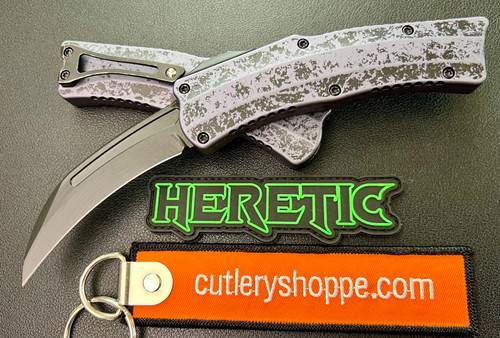 Heretic Knives Roc Double Action Otf Automatic 318 Dlc Finish Cpm