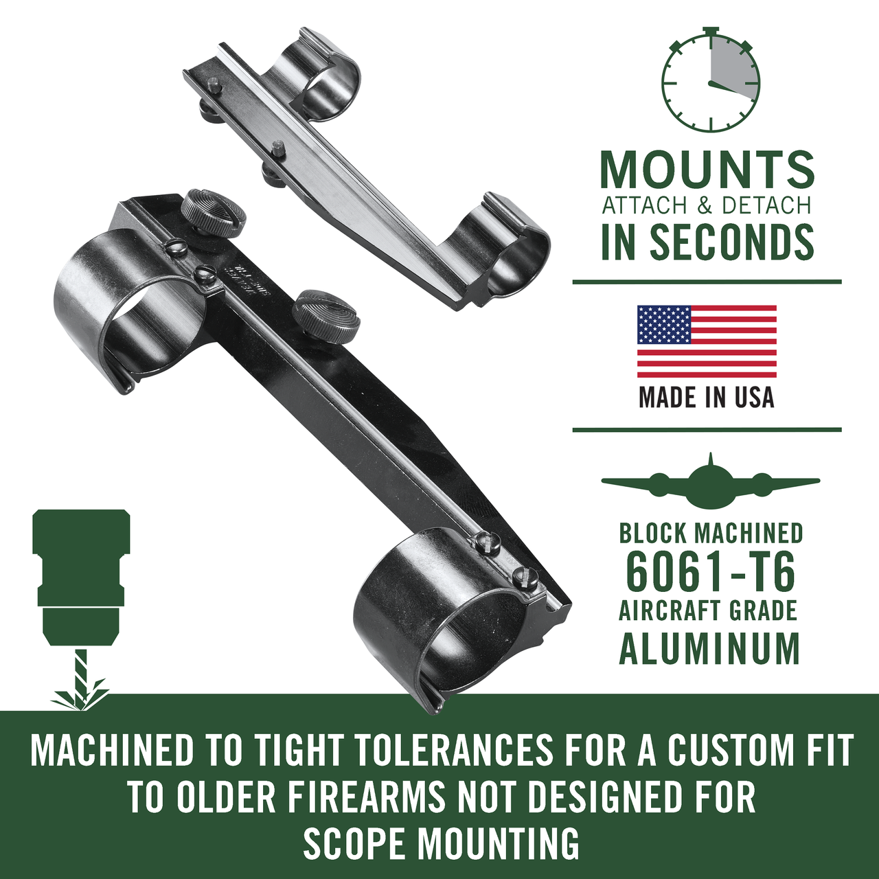 Detachable Side Mount Brackets with Standard or Long Lengths | Weaver