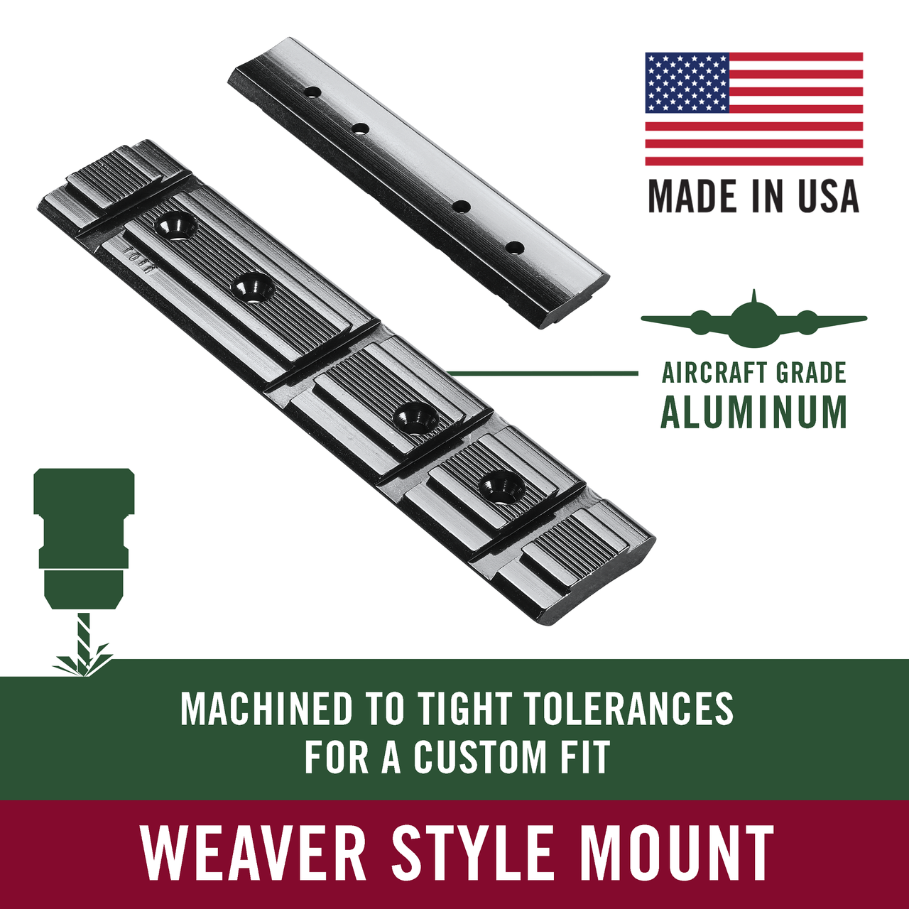Weaver .22 Tip-Off Adapter Bases to Adapt Rifles without Dovetails ...