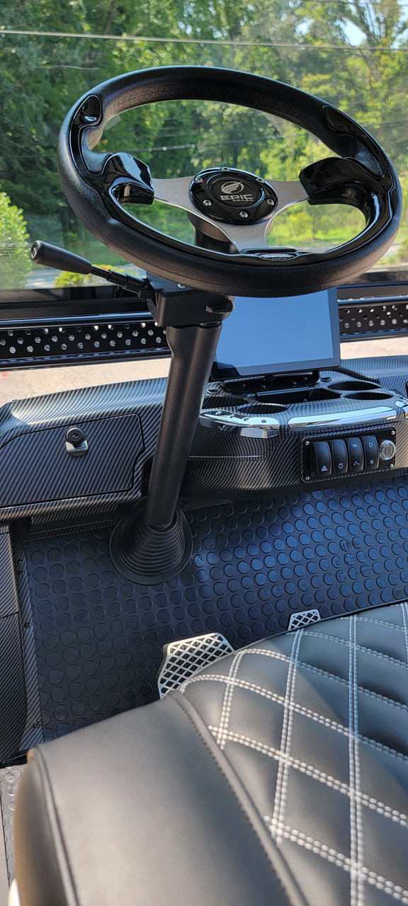 2025 Epic EV E40L Pearl White LSV Lithium 4 Passenger Lifted Golf Cart ...