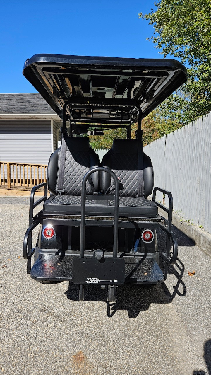 Epic E40 Black 4 Passenger Electric Golf Cart LSV - Eastern Carts