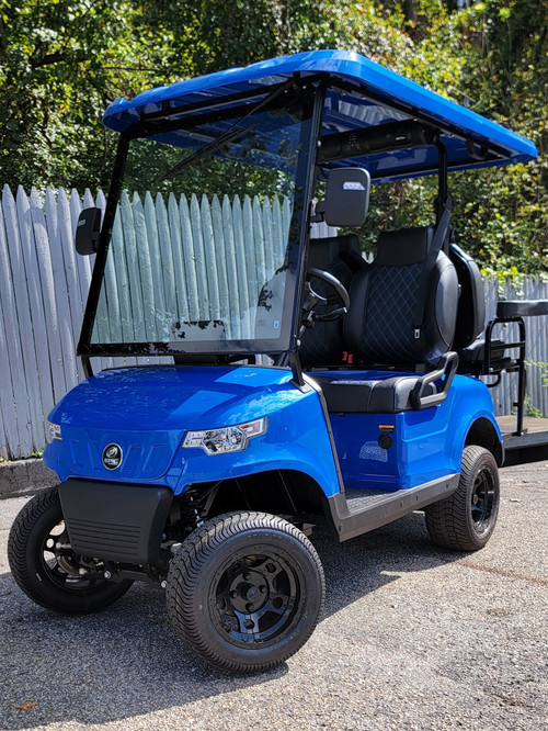 2025 Epic EV E40 Metallic Royal Blue LSV Lithium 4 Passenger Golf Cart ...